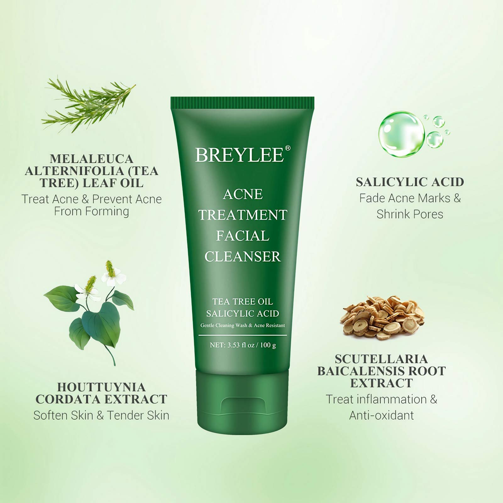 Breylee Acne Treatment Facewash - Flipmart
