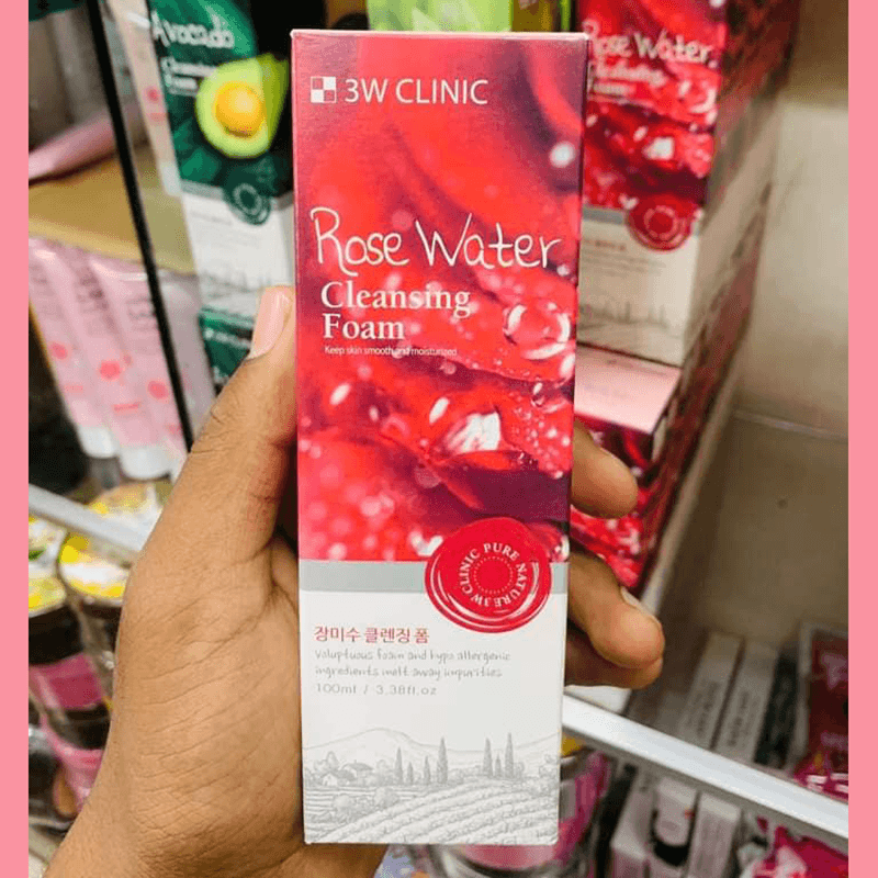 Rose Water Cleansing Foam Facewash - Flipmart
